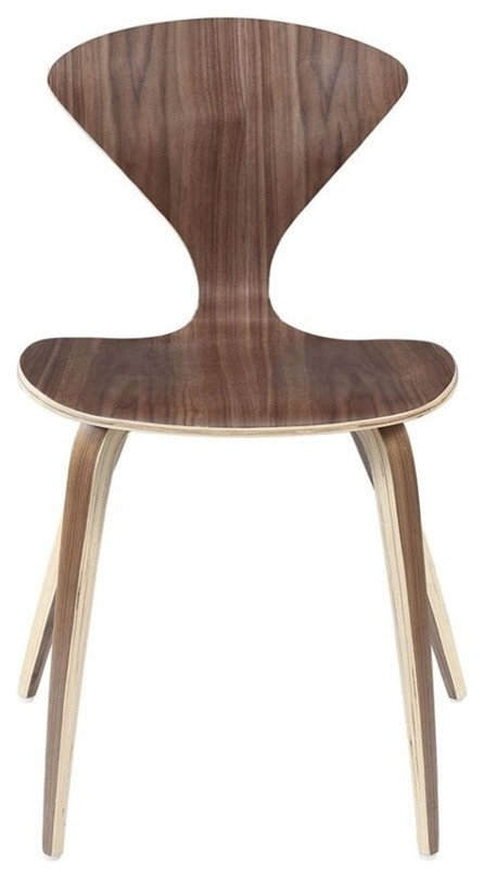 Vortex Dining Side Chair, Dark Walnut - Midcentury - Dining Chairs - by ...