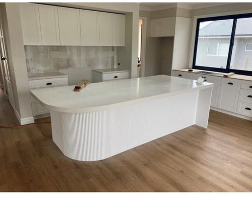 How to create a curved fluted island bench? | Houzz AU