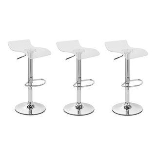 Algarin Adjustable Stool, Set of 3 - Contemporary - Bar Stools And ...