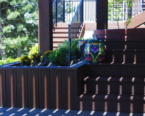 Timber Frame Deck Home Design Ideas, Pictures, Remodel and Decor