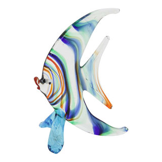 Glass Of Venice Murano Glass Angelfish Collectible Figurine Statue 4 ...