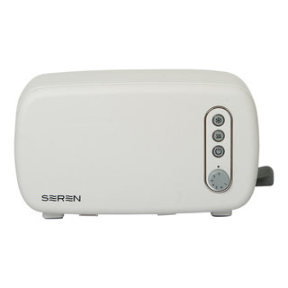 Seren Toaster Front Panel, White/Cream - Contemporary - Toasters - by ...