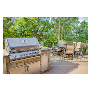 Covered and Open Deck with Grill Area & Screen System - Deck - St Louis ...