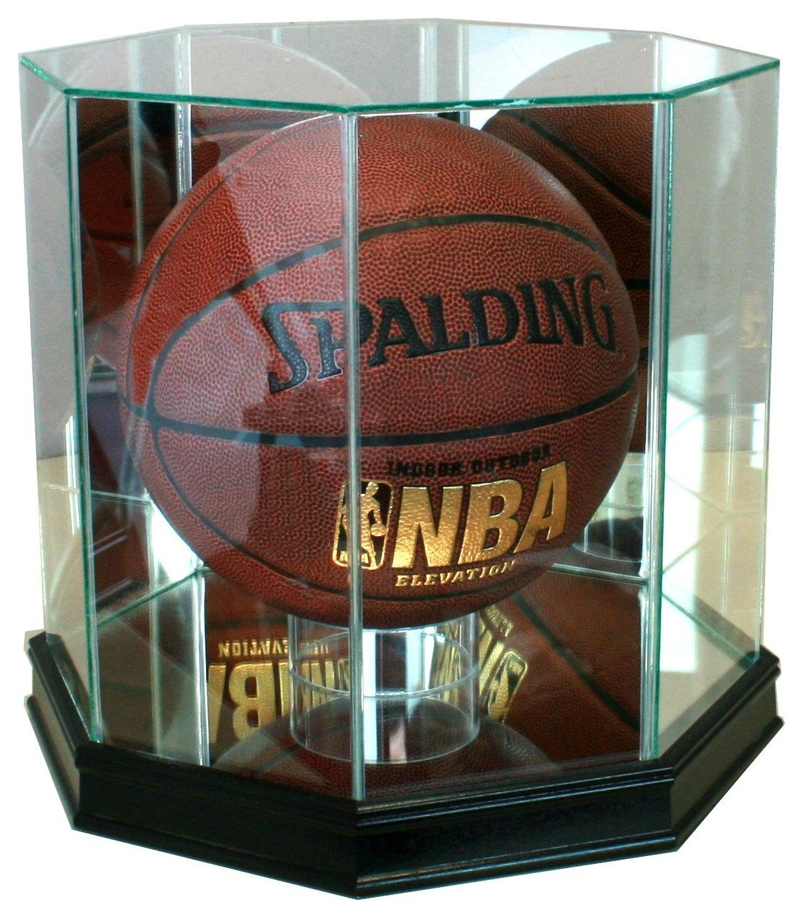 Octagon Basketball Display Case - Traditional - Sports And Game Room ...