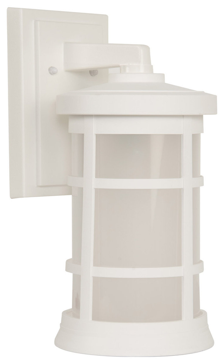 Resilience Lanterns 1 Light Outdoor Wall Light, Textured White, 7 ...