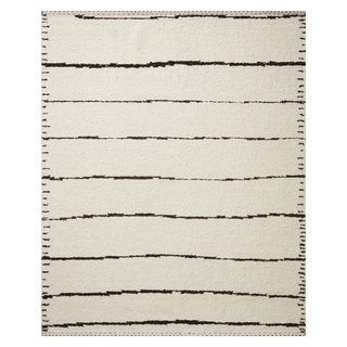 Loloi Roman ROM05 Ivory and Black Area Rug, 11'6"x15' - Contemporary ...