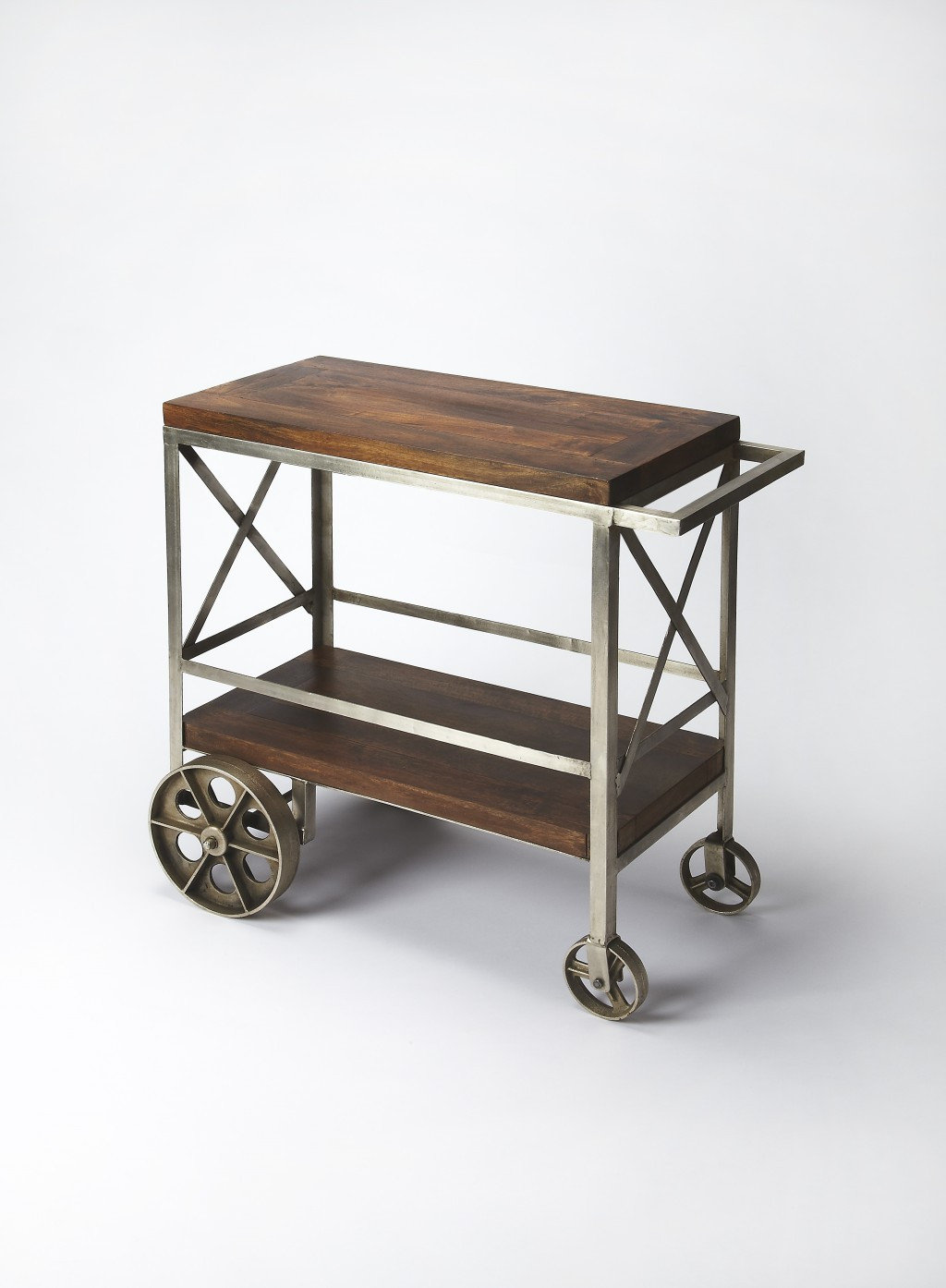 Vintage Style Rolling Server Bar Cart - Industrial - Bar Carts - by ...