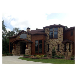 Oklahoma Multi Ledgestone - Contemporary - Exterior - Houston - by ...