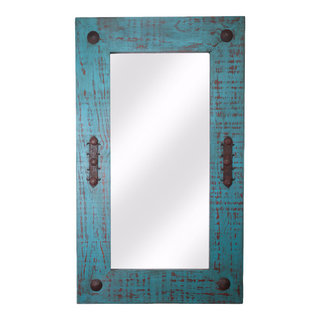 Santa Fe Rustic Mirror - Wall Mirrors - by Mexican Imports | Houzz