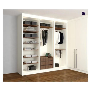 Wooden Hinged Door in Premium White & Bronze Expressive Oak by Inspired ...