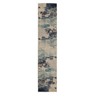 Nourison CELESTIAL Contemporary Rugs CES02, 2'2"x12' - Contemporary ...
