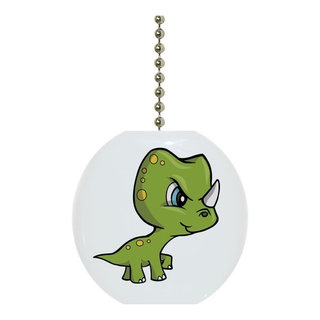 Green Baby Dinosaur Ceiling Fan Pull - Traditional - Ceiling Fan ...