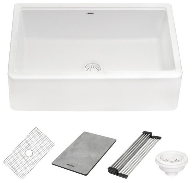 Ruvati RVG1533 epiCast 33" Farmhouse Single Basin Granite ...