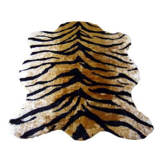 Faux Tiger Skin Pelt Rug, 40"x55" - Contemporary - Novelty Rugs - by ...