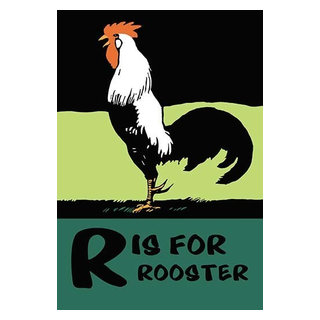 R is for Rooster, 20" x 30" - Prints And Posters - by Buyenlarge Inc ...