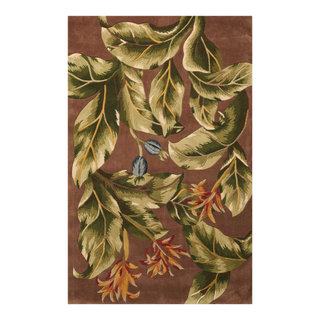 Nourison Tropics Ts02 Rug, Khaki, Rectangular 5'3" x 8'3" - Tropical ...