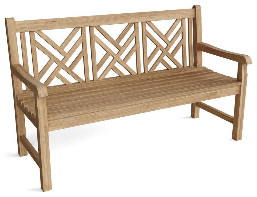 Vilano 3-Seater Bench - Transitional - Outdoor Benches - by Bison ...