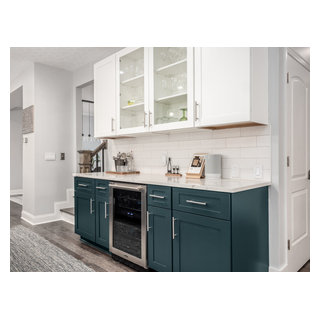 Two-Tone Transitional Kitchen Remodel Done with New Cabinets ...