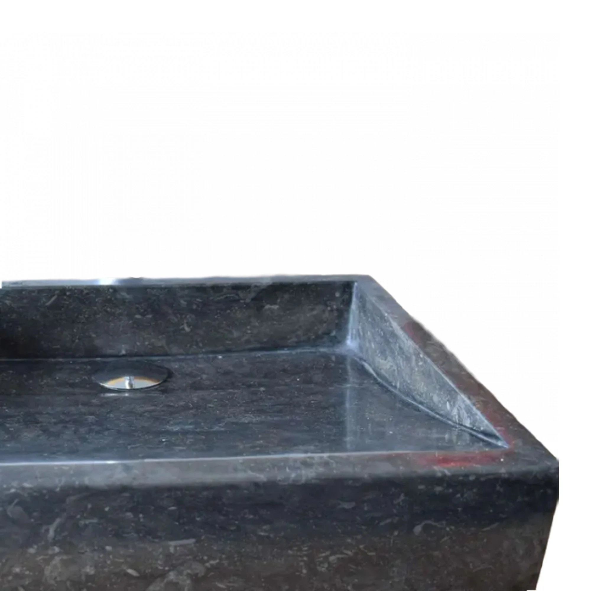 Black Marble Rectangular Sink, Natural Stone Sink (L) 18 (W)12 (H)6 ...