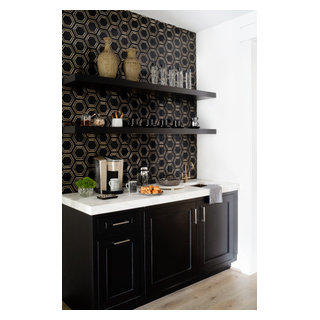 Vienna Glam Custom Home - Transitional - Home Bar - DC Metro - by c|s ...