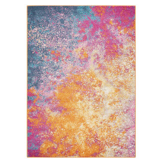 Nourison Passion Psn10 Organic/Abstract Rug, Sunburst, 7'10"x7'10 ...