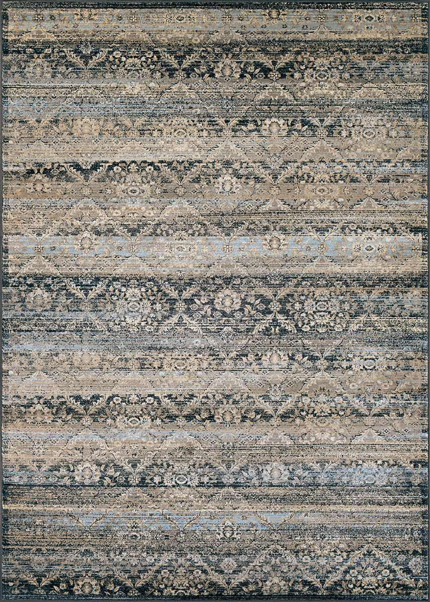 Couristan Zahara Area Rug, Black/Light Blue/Oatmeal, 2'0" x 3'7 ...