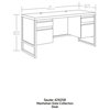 Sauder Manhattan Gate Engineered Wood Computer Desk in Mystic Oak ...