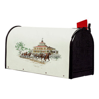 Bacova Fiberglass Wrapped Mailbox, Race Day - Transitional - Mailboxes ...