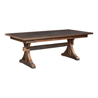 Bristol Dining Table, Reclaimed Barnwood, 48x102 With 2 Breadboard ...