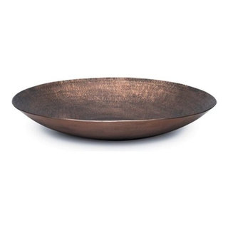 Torre and Tagus Talis Hammered Round 17" Platter, Copper - Traditional ...