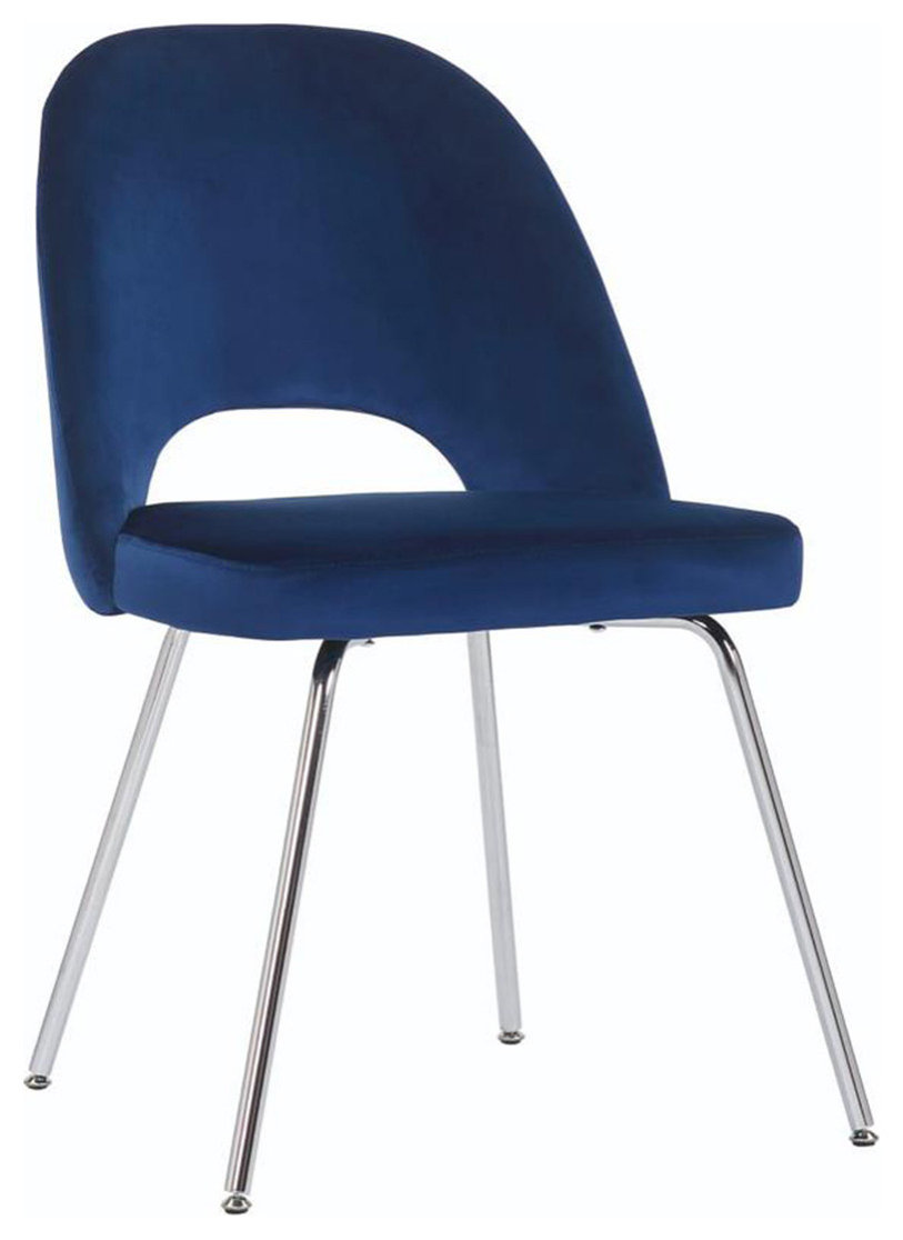 Sand Velvet Chair, Blue - Contemporary - Dining Chairs - by AFB Decor ...