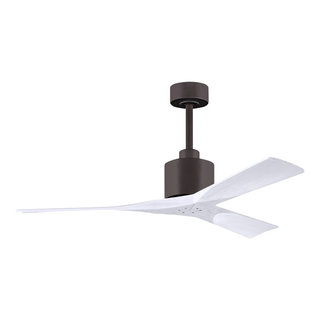Nan 6-Speed DC 52 Ceiling Fan in Textured Bronze with Matte White ...