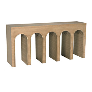 NOIR Furniture Enzo Console Table in White Oak - Transitional - Console ...