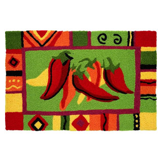 JellyBean Accent Rug Red Hot Chili Peppers - Farmhouse - Outdoor Rugs ...