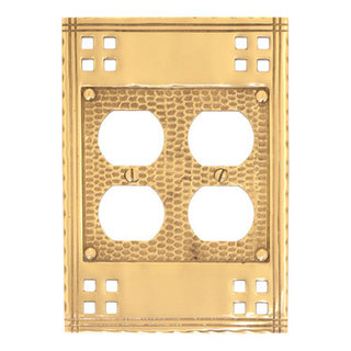 Arts And Crafts Double Outlet - Craftsman - Switch Plates And Outlet ...