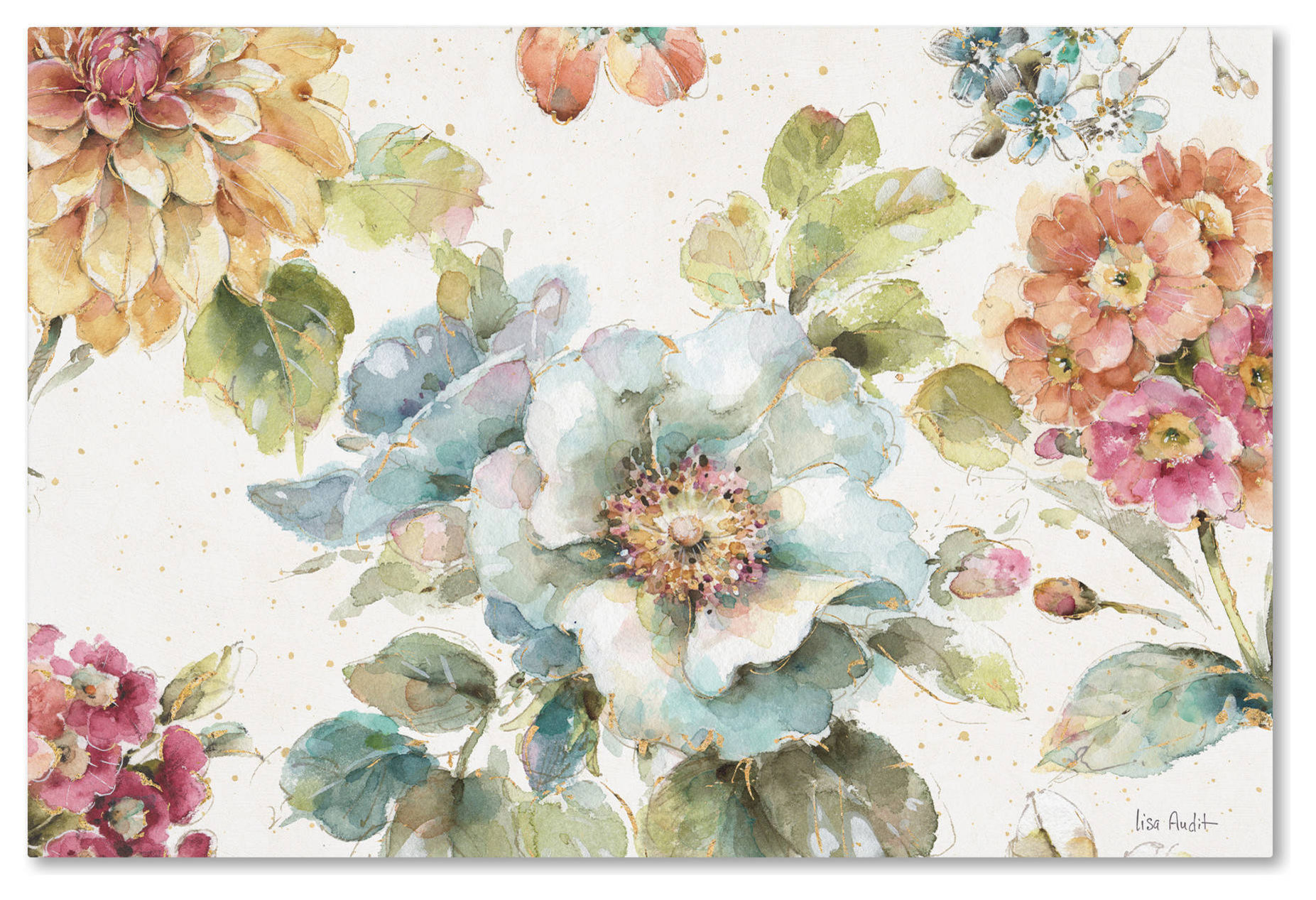 Lisa Audit 'Country Bloom I' Canvas Art, 12"x 19" - Contemporary ...