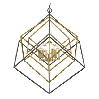 Z-Lite 457-6 Euclid 6 Light 36"W Nested Cube Chandelier - Contemporary ...