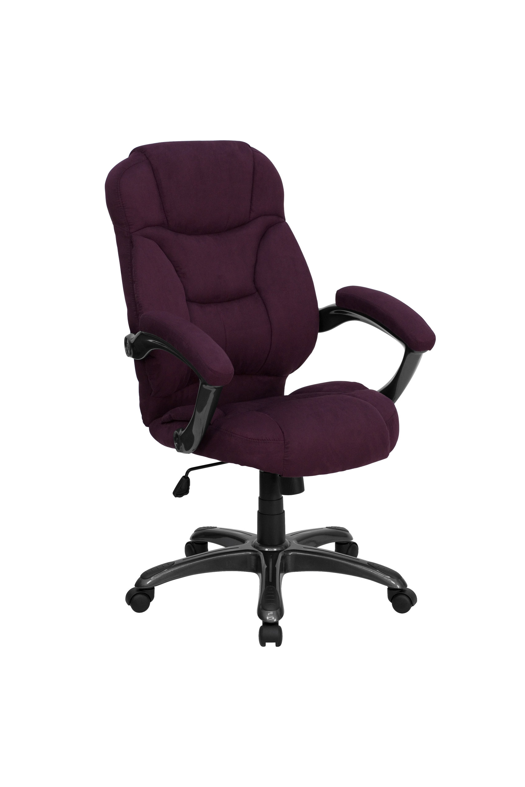High Back Grape Microfiber Executive Swivel Ergonomic Office Chair with ...
