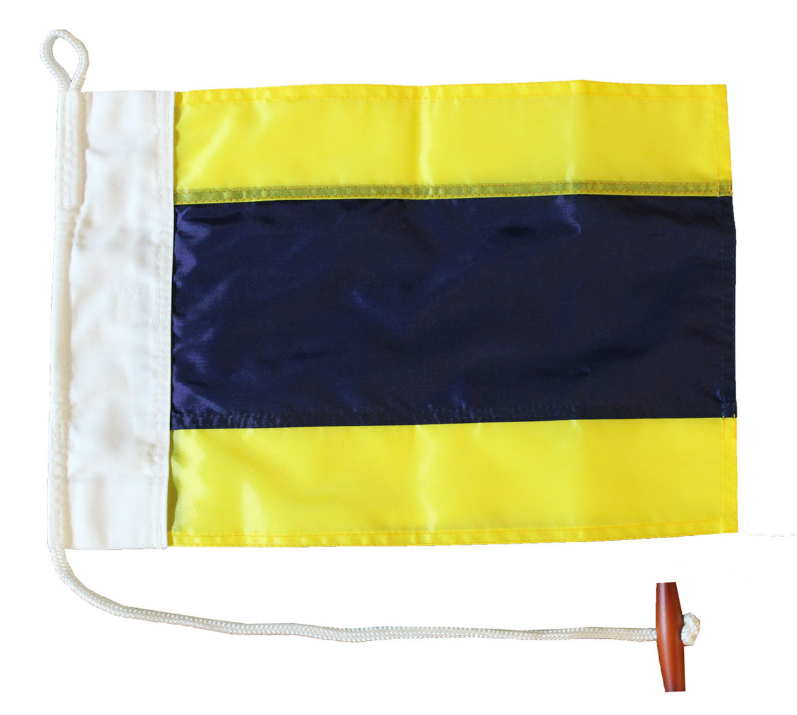 Letter D, Nautical Code Signal Nylon Flag - Traditional - Flags And ...