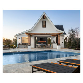 Tuckborough Urban Farmhouse - Pool - Minneapolis - by Swanson Homes | Houzz