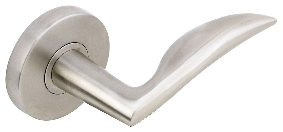 Air-Stream Lever Tubular Passage, Satin Stainless Steel, 2-3/4" Backset ...