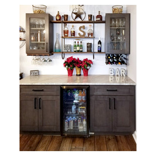 Graystone Shaker Cabinets - Home Bar - Miami - by Kitchen Cabinet Kings ...