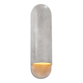 Capsule Outdoor Wall Sconce, Large, Dedicated LED - Industrial ...