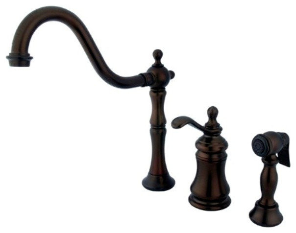 Gourmetier GS7805TPLBS Templeton Two Handle Kitchen Faucet, Oil Rubbed ...