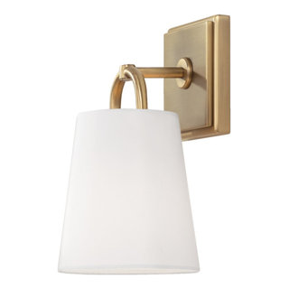 Brody 1-Light Wall Sconce, Aged Brass - Transitional - Wall Sconces ...