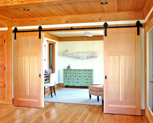 Ceiling Mounted Barn Door Home Design Ideas, Pictures, Remodel and Decor