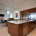 Tri Color Kitchen - Rustic - Kitchen - Huntington - by Merri Interiors ...