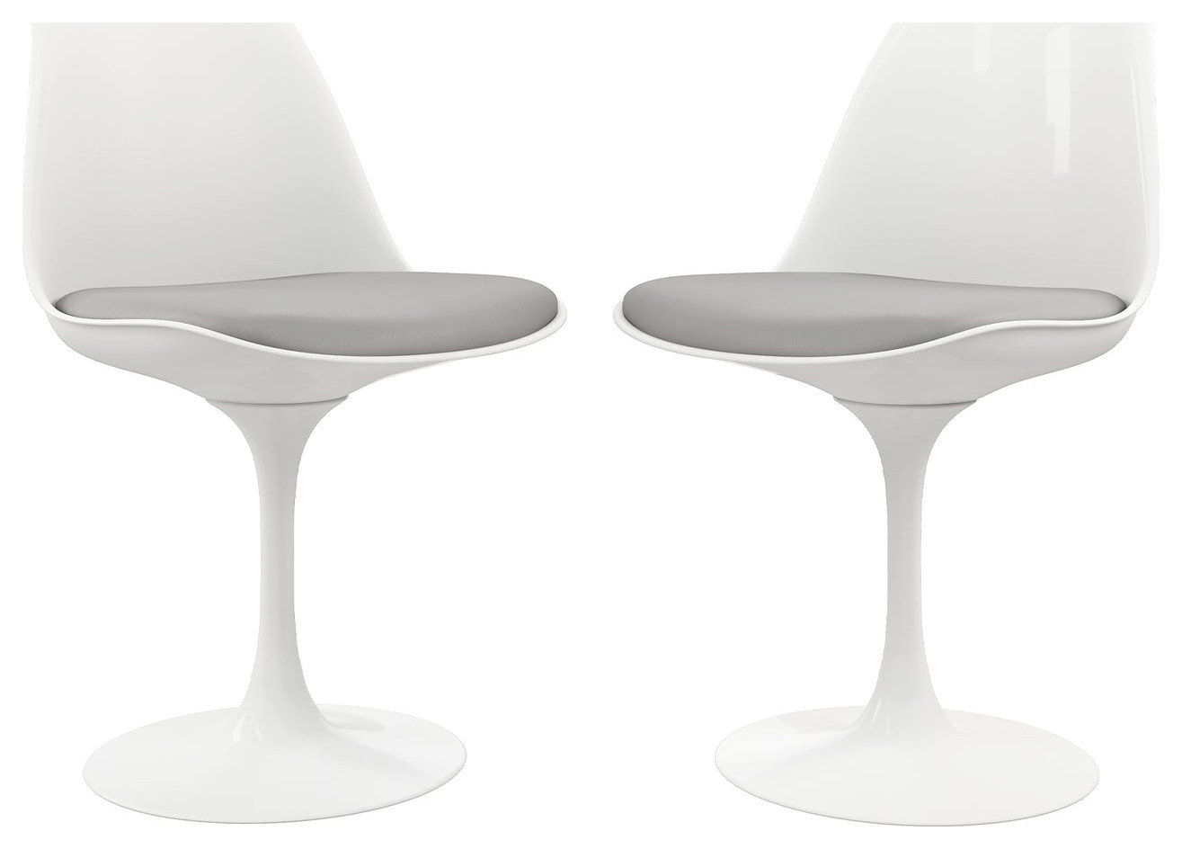 Rose Dining Chair, Gray, 4-Pack - Modern - Dining Chairs - by First of ...