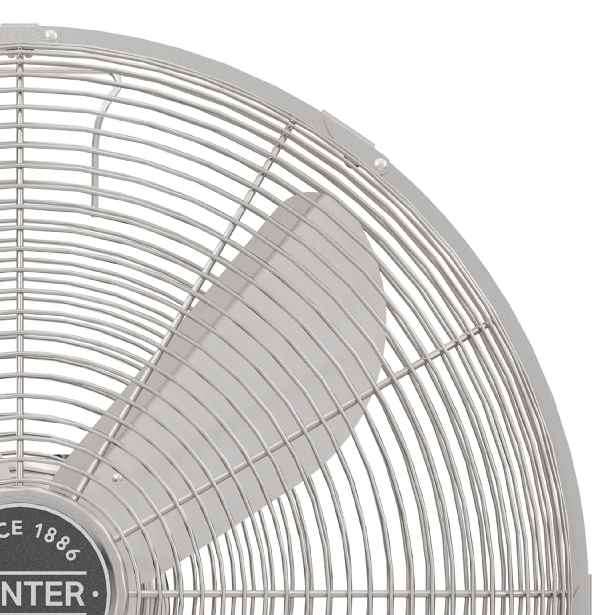 Hunter Classic Brushed Nickel 4-Blade Oscillating 3-speed Standing Fan ...