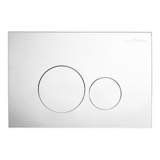 Wall Mount Actuator Flush Push Button Plate, Polished Chrome ...